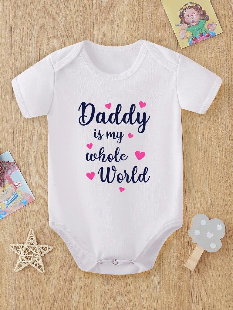 Poppi - Baby Girl Heart Slogan Bodysuit