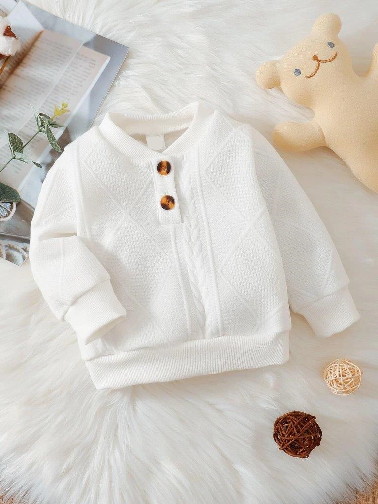 Poppi - Baby Button Sweatshirt