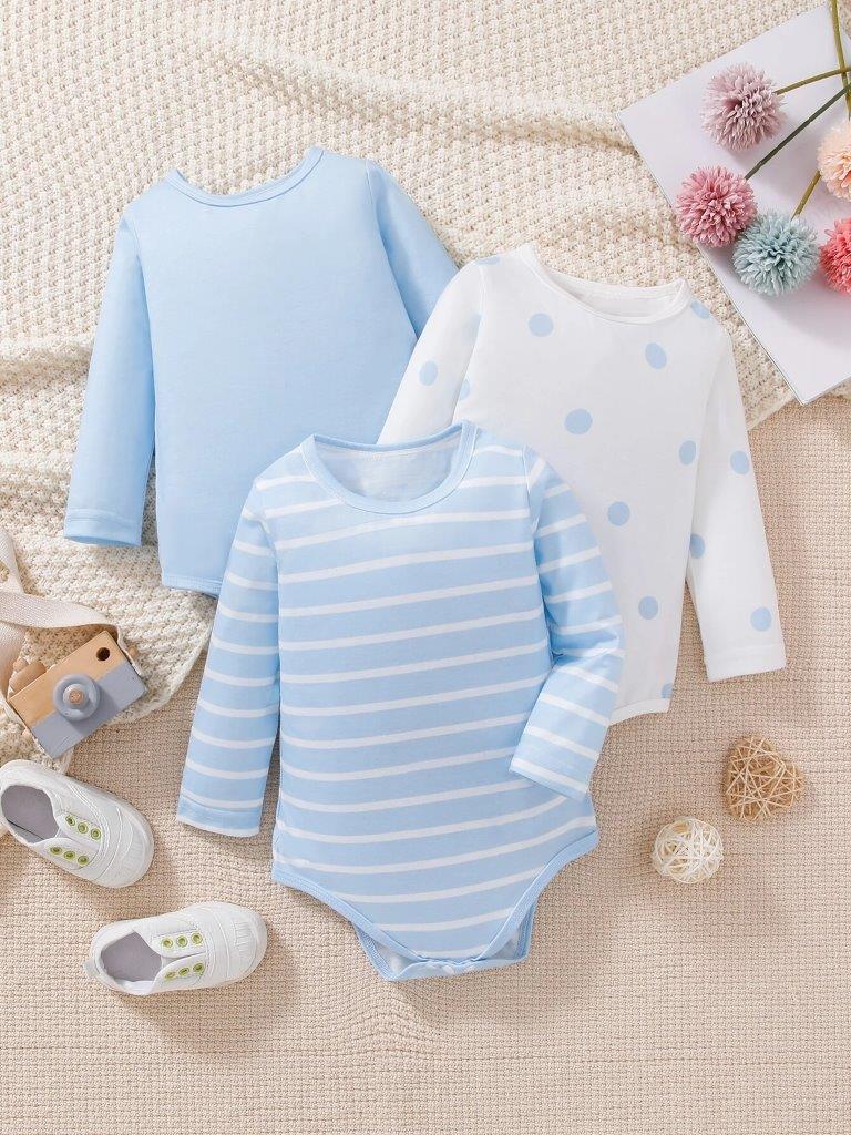 Poppi - Baby 3 Piece Bodysuit Set