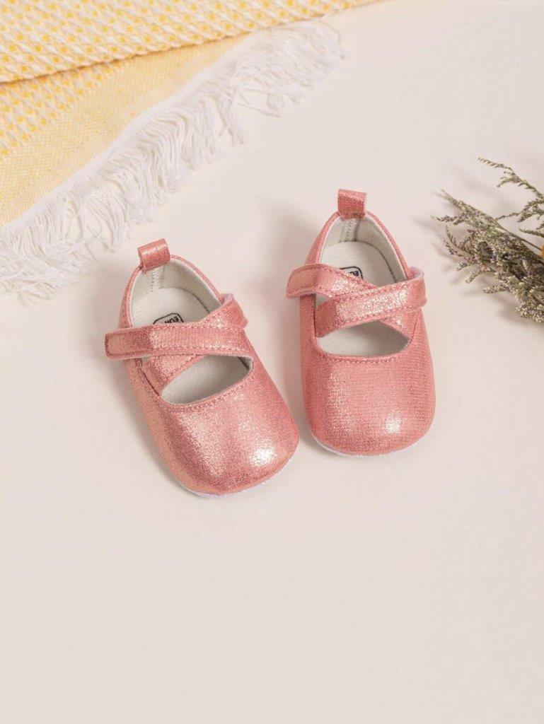 Poppi - Baby Pink Criss Cross Strap Pumps